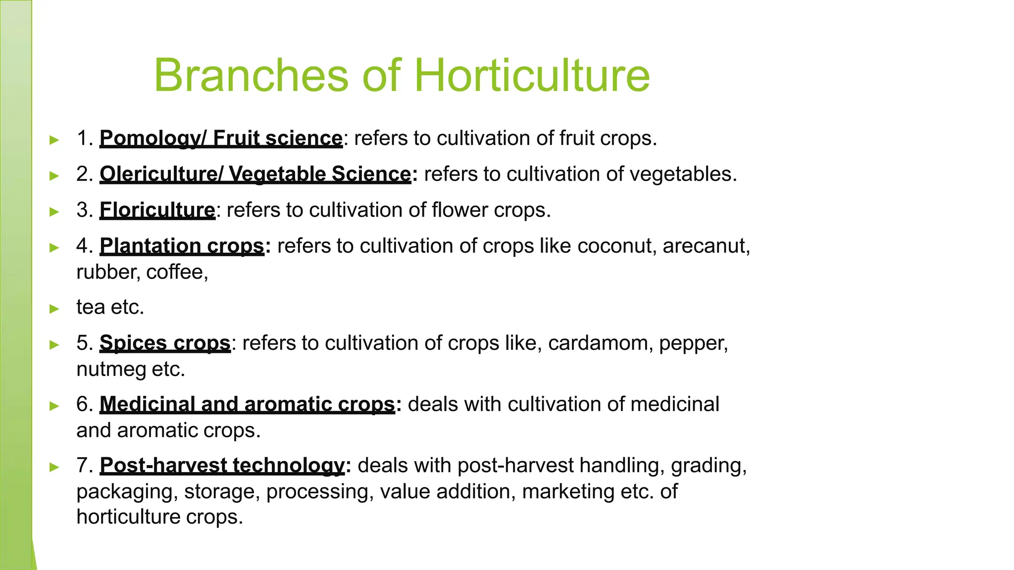 Introduction,importance and scope of horticulture.pptx | Agriculture | Industries