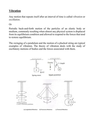 Introduction in mechanical vibration | PDF