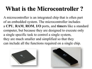 Introduction in microcontroller | PPT