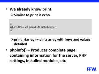 Introduction in php | PPTX