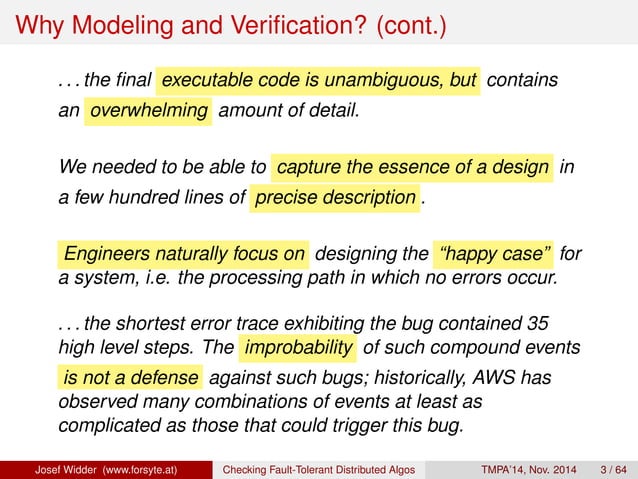 Introduction Into Fault Tolerant Distributed Algorithms And Their Modeling Part 2 Ppt
