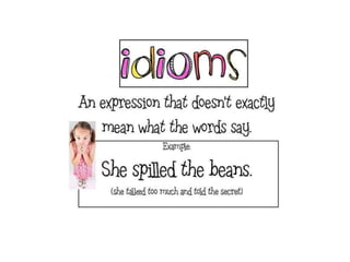 Introduction into idioms | PPTX