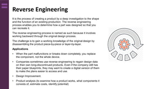 Introduction into Mechanical Design - Reverse Engineering.pptx
