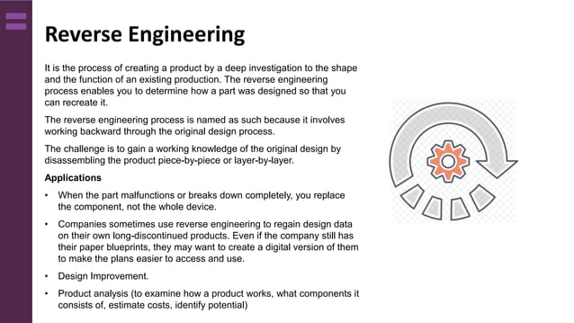 Introduction into Mechanical Design - Reverse Engineering.pptx