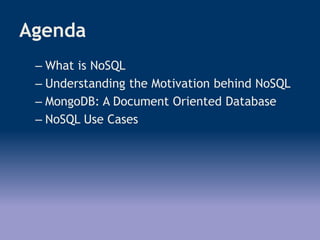 Einführung in MongoDB | PPT