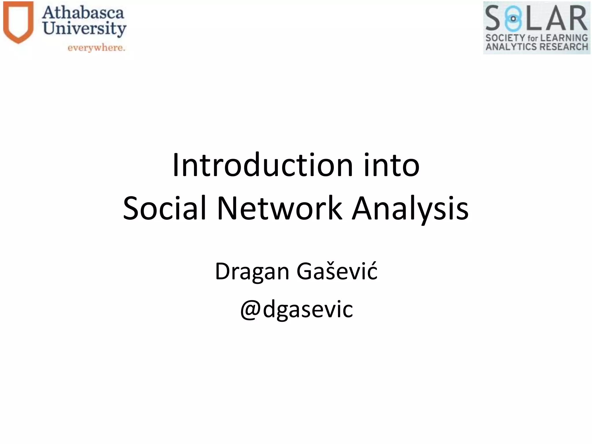 Introduction into Social Network Analysis | PPTX