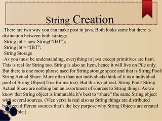 Introduction java string | PPT | Free Download