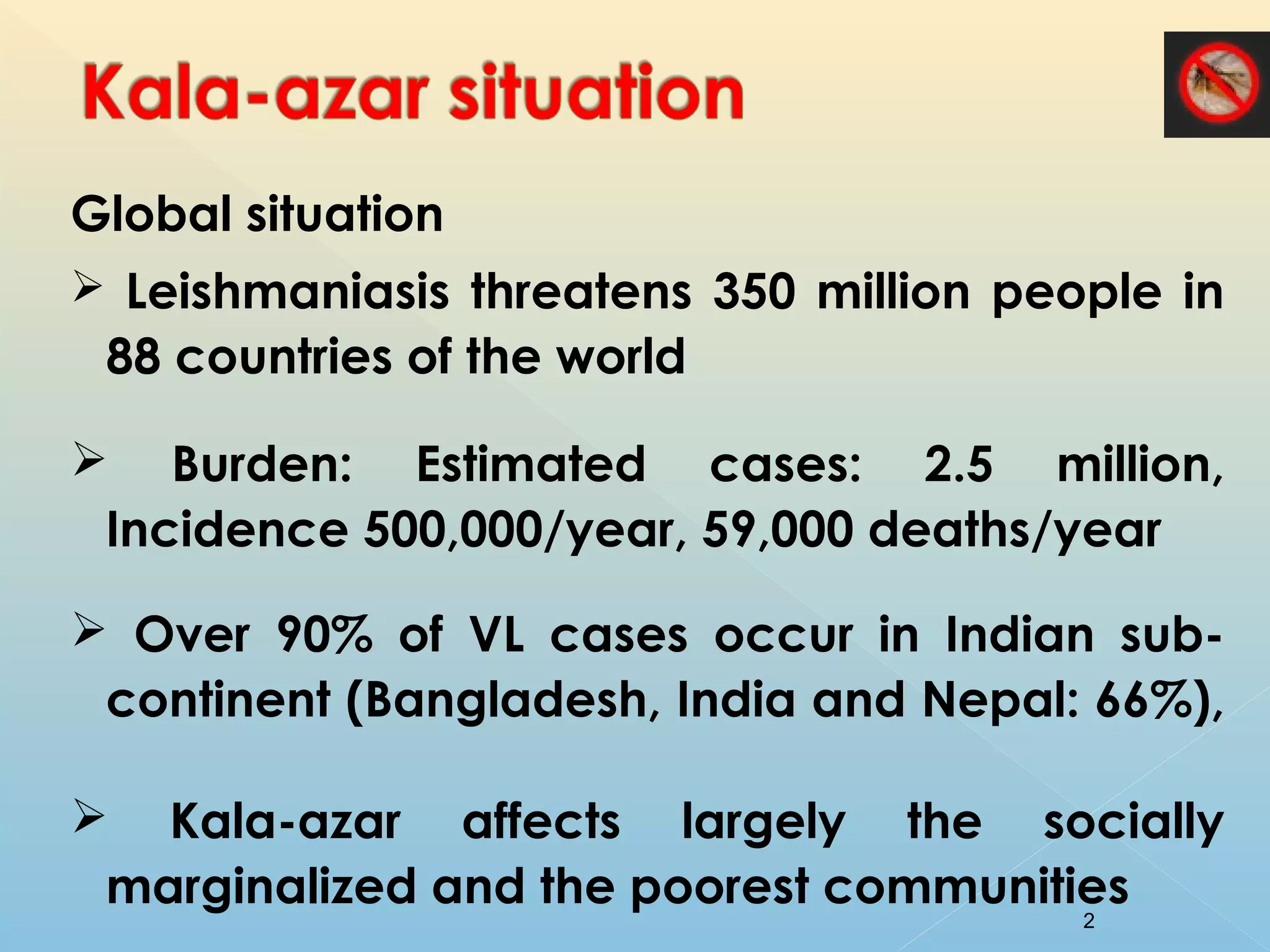Introduction, kala azar situation and outline of kala-azar in ...