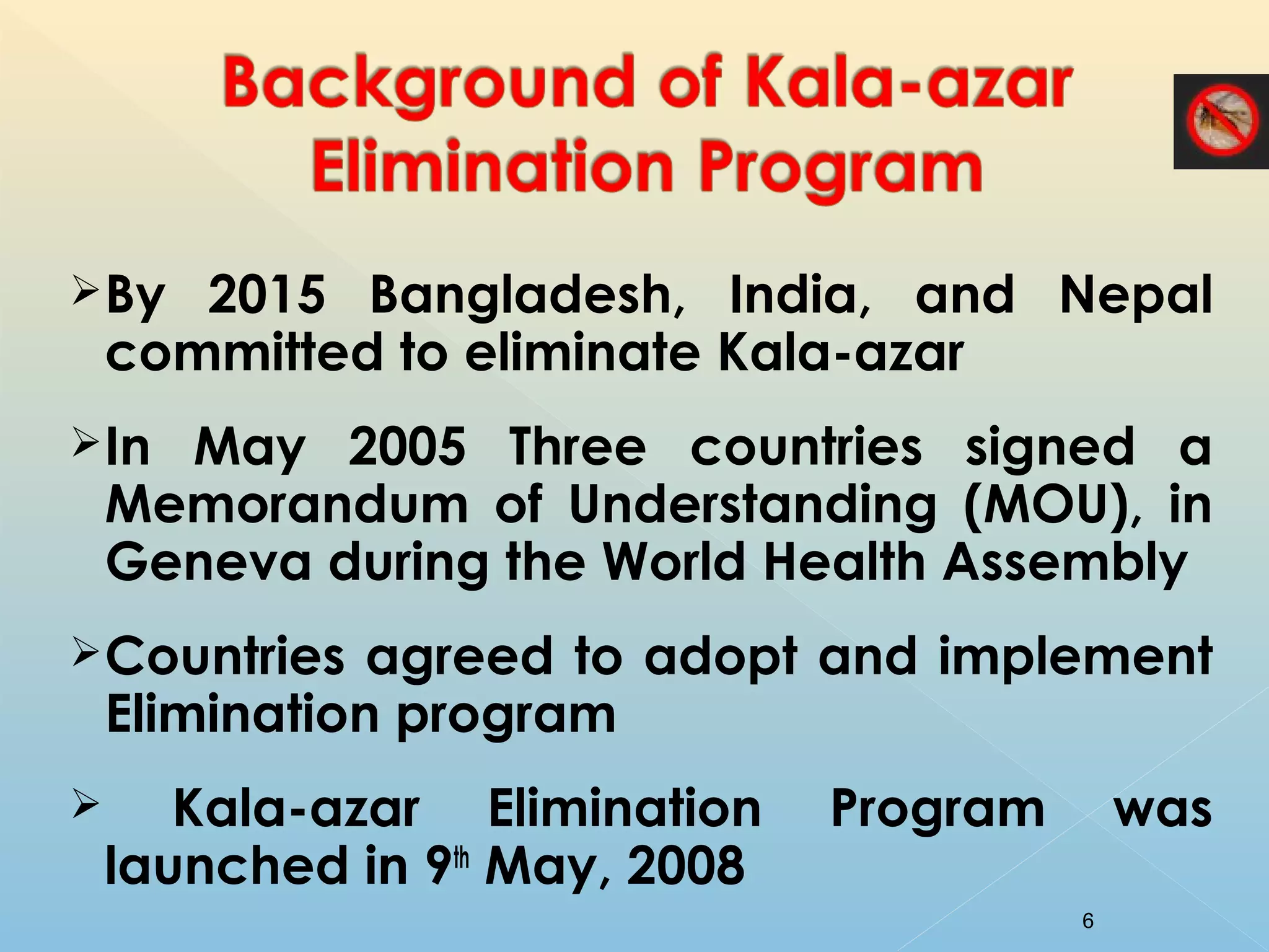 Introduction, kala azar situation and outline of kala-azar in ...