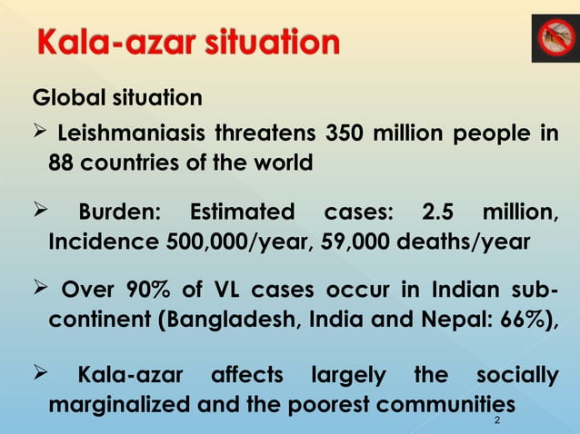 Introduction, kala azar situation and outline of kala-azar in ...