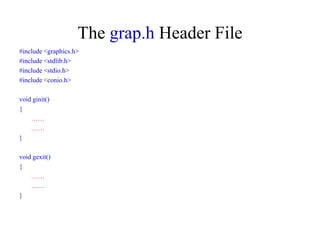 Graphics Programming in C | PPT