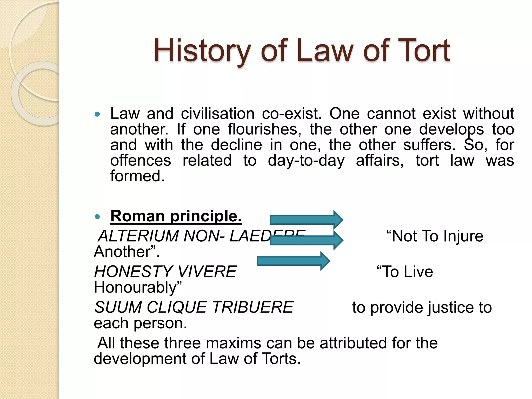 Introduction , law of tort | PPTX