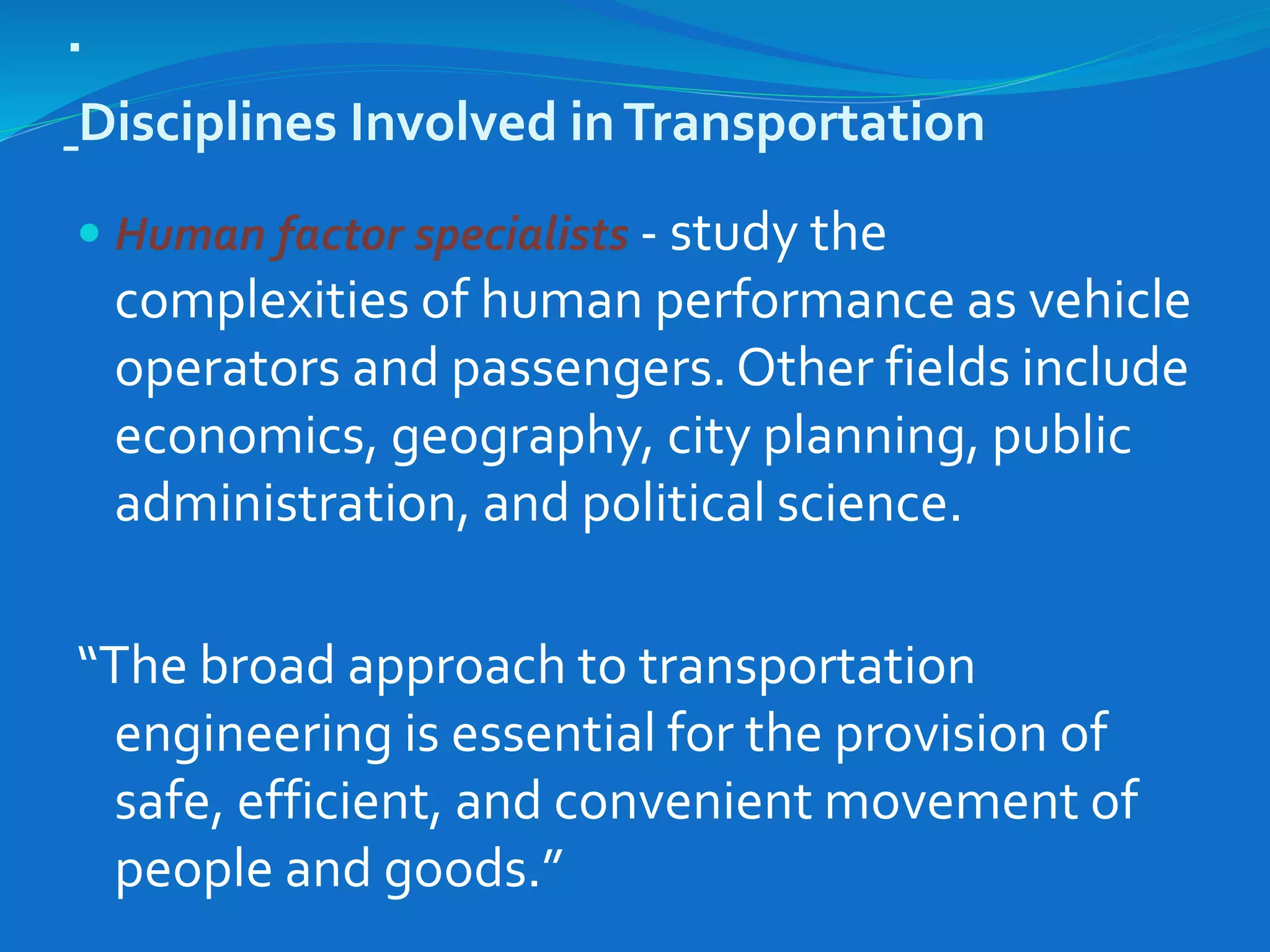 Introduction Transportation | PPT