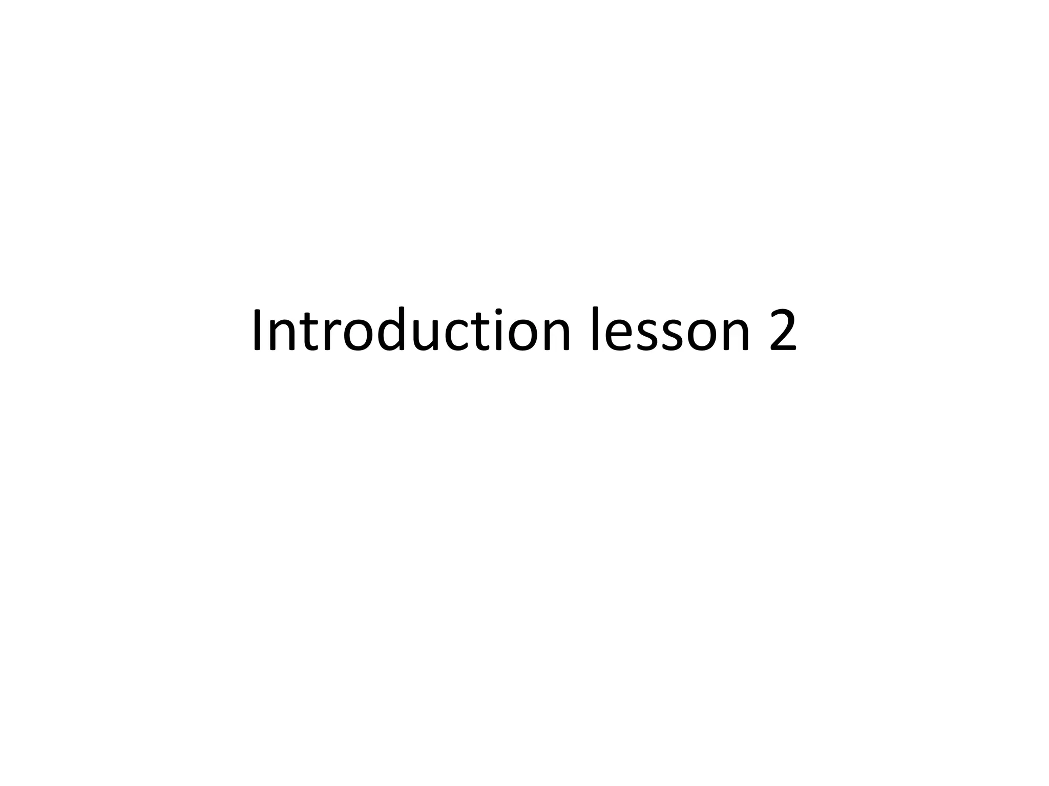 Introduction lesson Elementary EFL lessons | PPT
