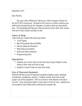 Introduction letter | PDF