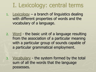 Introduction_ Lexicology as a Part of Linguistics.pptx