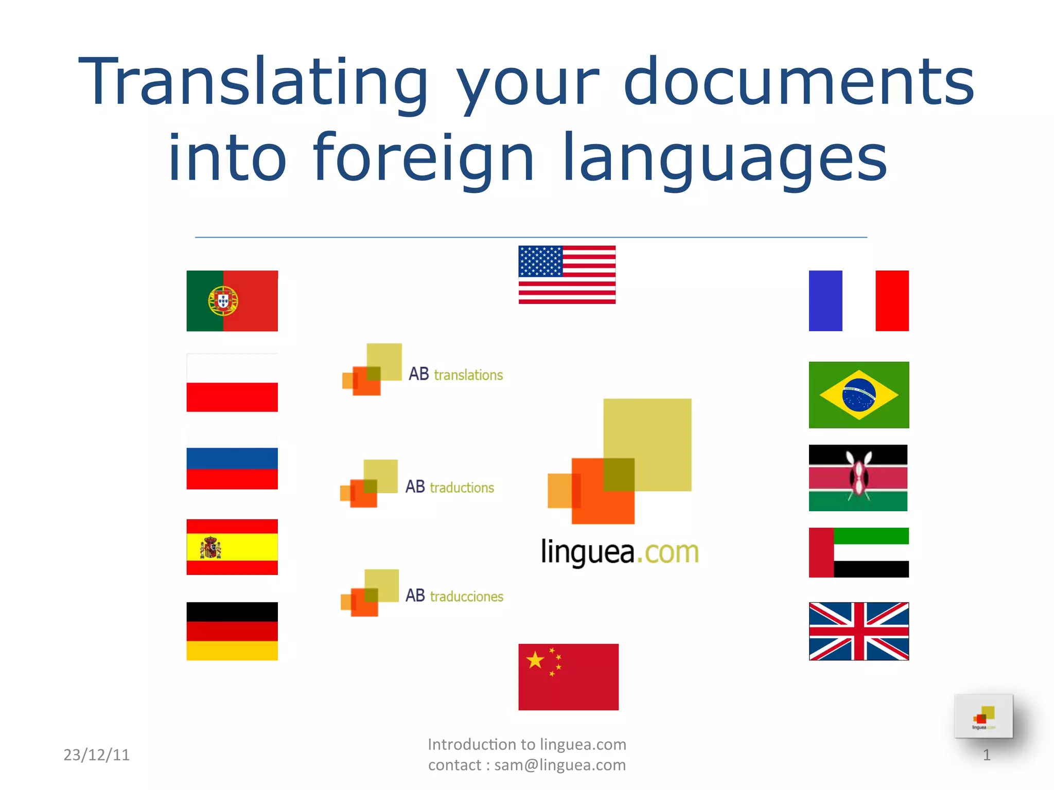 AB translations - Multilingual Translation Services | PPT | Free Download