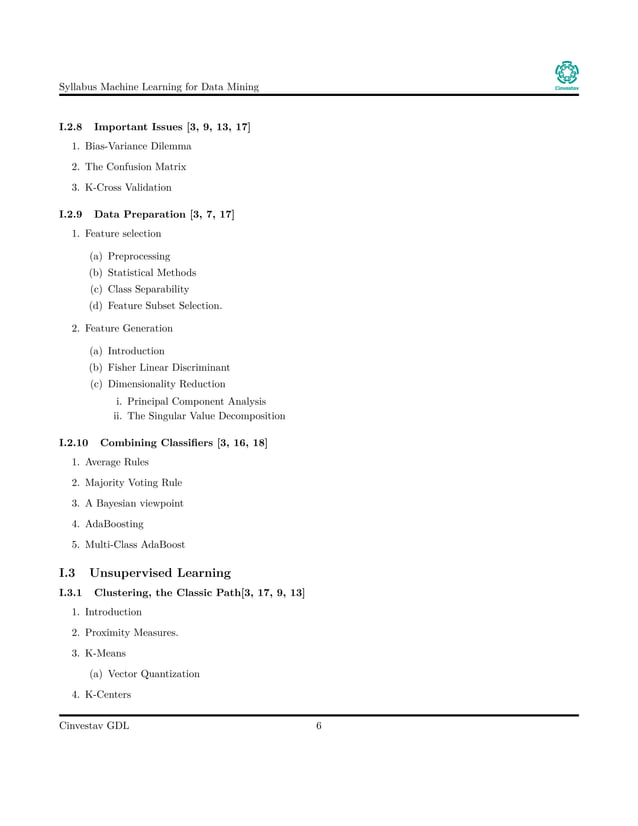Introduction Machine Learning Syllabus | PDF