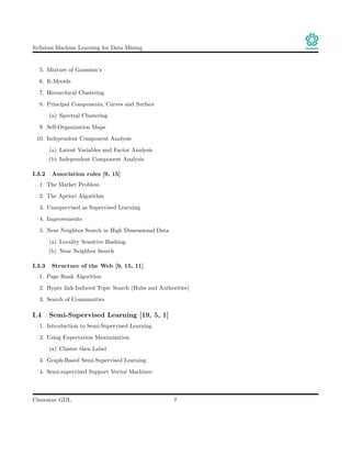 Introduction Machine Learning Syllabus | PDF