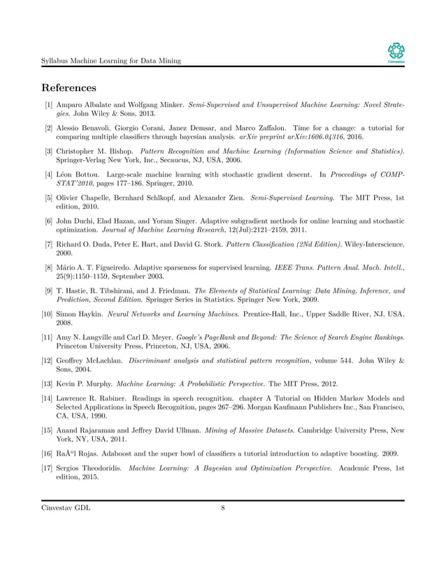 Introduction Machine Learning Syllabus | PDF