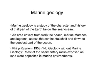 Introduction marine geology | PPT