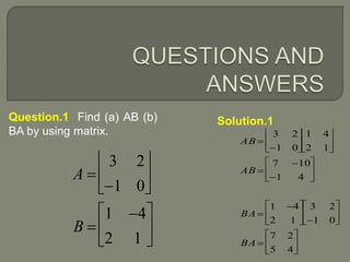 Some Engg. Applications of Matrices and Partial Derivatives | PPTX