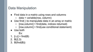 Matlab Workshop Presentation | PPTX
