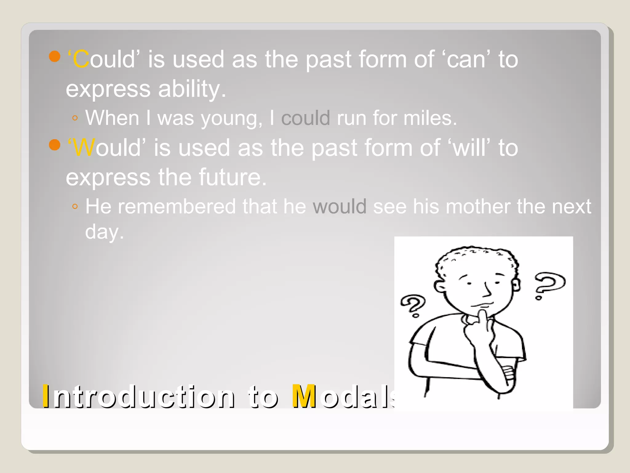 Introduction to modals | PPT