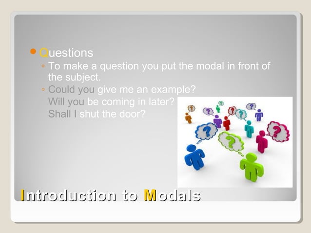 Introduction to modals | PPT