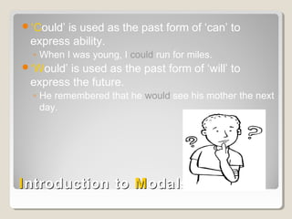 Introduction to modals | PPT
