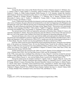 Introduction to Philippine Literature during the Modern Period (Under ...