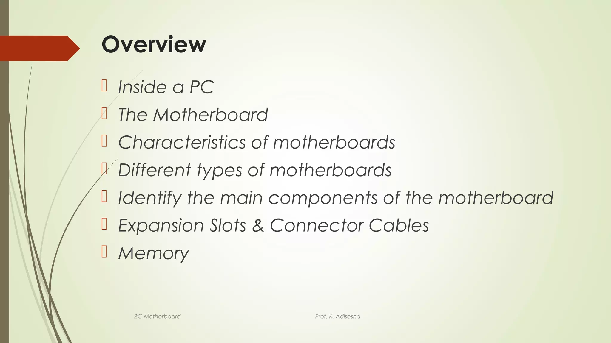 Introduction motherboard | PPT