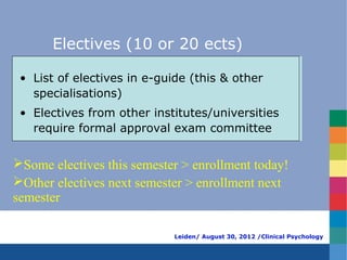 Master Clinical Psychology | PPT