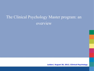 Master Clinical Psychology | PPT