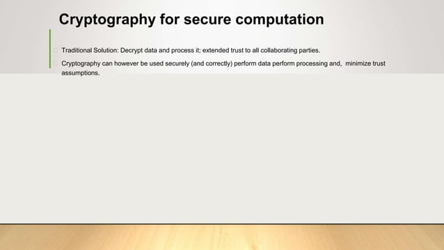 Introduction multiparty computation | PPT