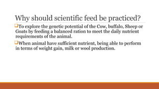 Applied Animal nutrition Introduction Yr | PPTX