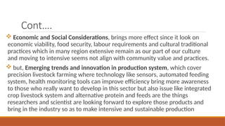 Applied Animal nutrition Introduction Yr | PPTX