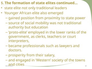 African colonial inheritance during and after the scramble for africa | PPT