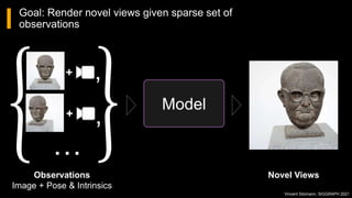 Neural Scene Representation & Rendering: Introduction to Novel View Synthesis | PPTX | 3-D ...