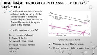 Introduction to open channel flow in detail | PPTX