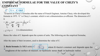 Introduction to open channel flow in detail | PPTX