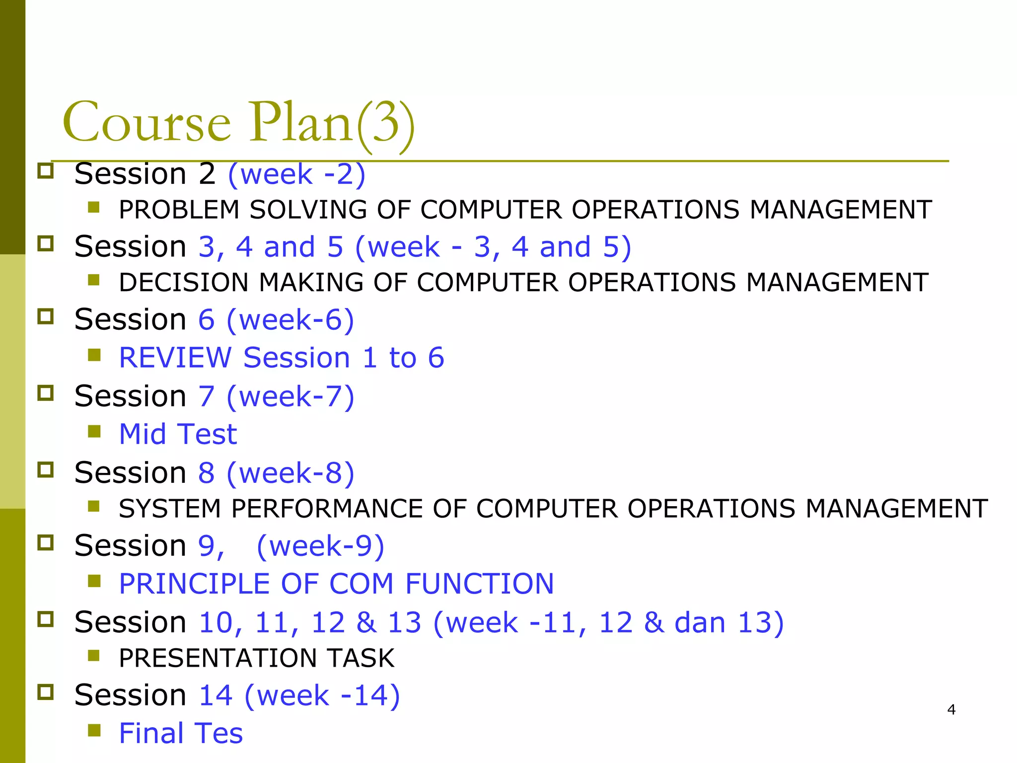 Computer Operation Management | PPT