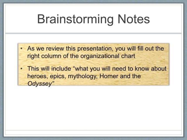 Introduction odyssey | PPT