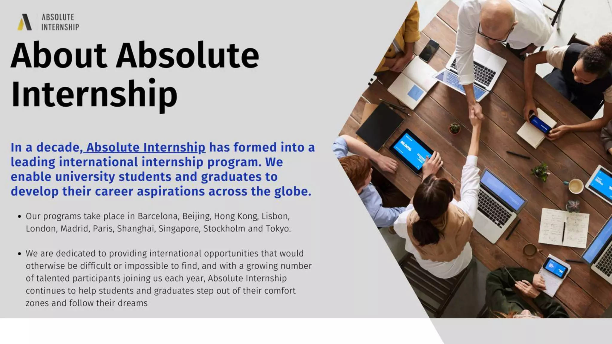 Introduction of absolute internship | PPT