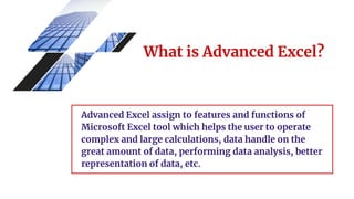 Introduction of Advance Excel | PPTX