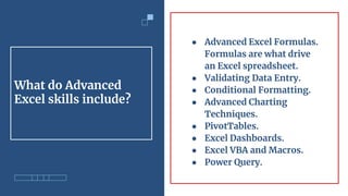 Introduction of Advance Excel | PPTX