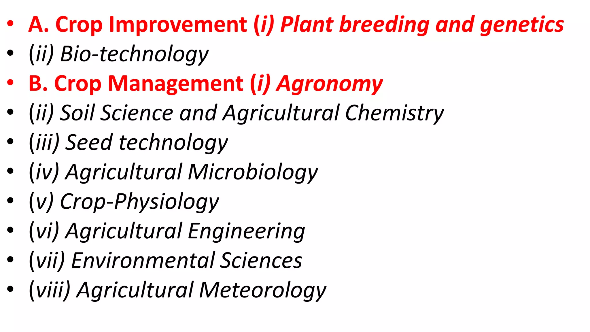 Introduction of agriculture | PPTX