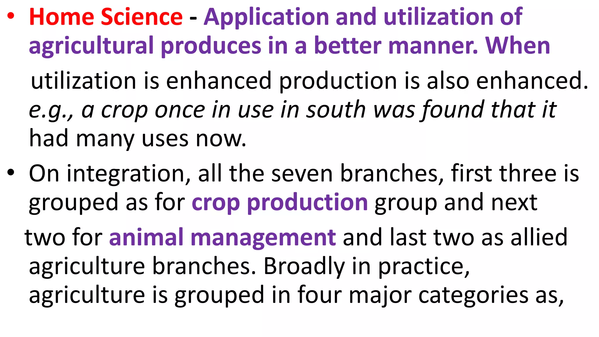 Introduction of agriculture | PPTX