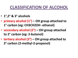 Introduction of alcohol | PPTX