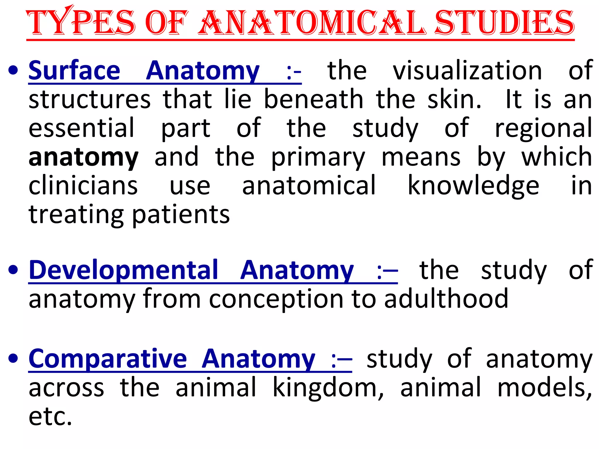 Introduction of anatomy | PPT